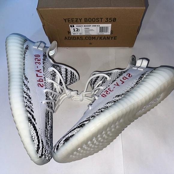 Yeezy | Shoes | Adidas Yeezy Boost 35 V2 Zebra Print Edition White ...